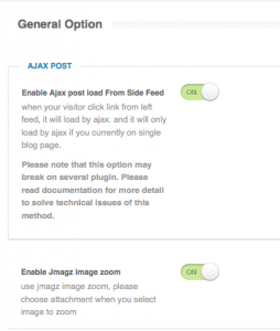 General Option – Jegtheme Support & Documentation