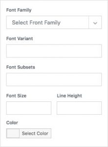 Font Option – Jegtheme Support & Documentation