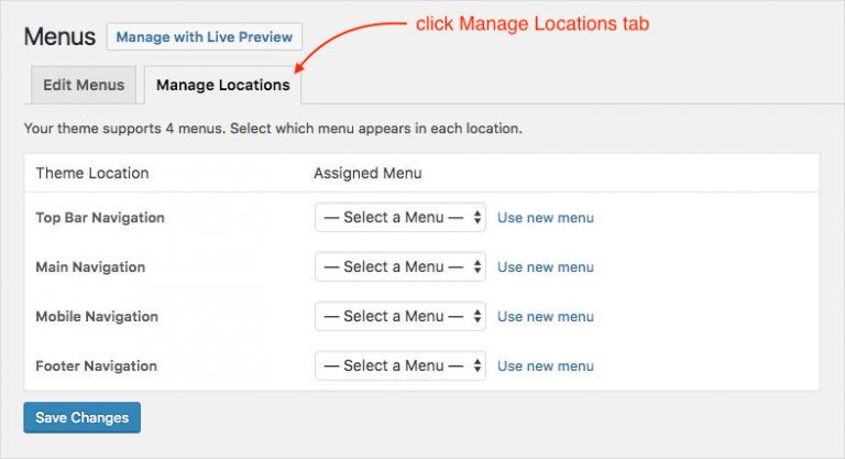Menu – Jegtheme Support & Documentation