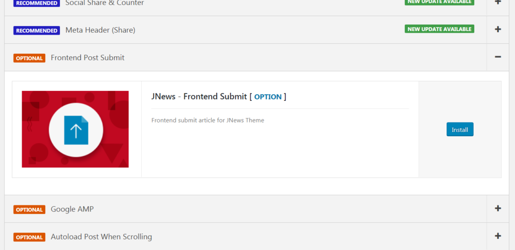 Frontend Submit – Jegtheme Support & Documentation