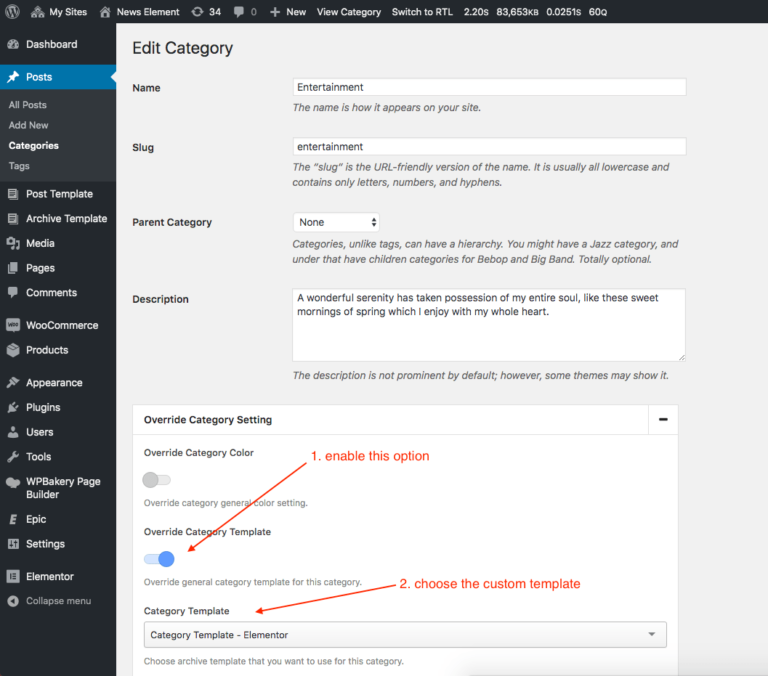 Custom Category Template – Jegtheme Support & Documentation