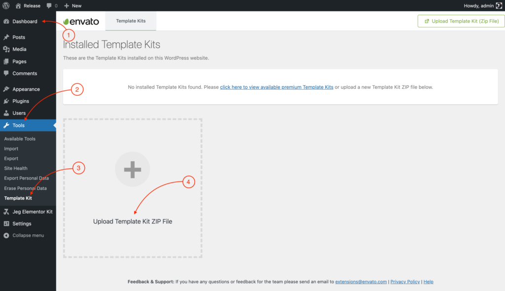 How To Install Template Kit – Jegtheme Support & Documentation